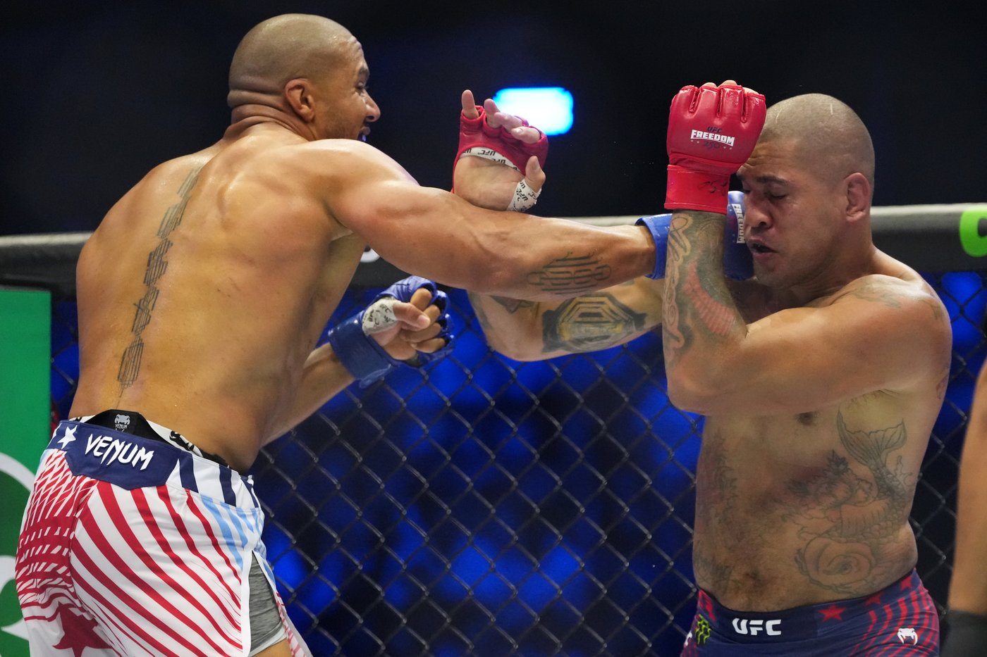 Pereira fumes over 'illegal shots' after Gane's interim UFC heavyweight ...