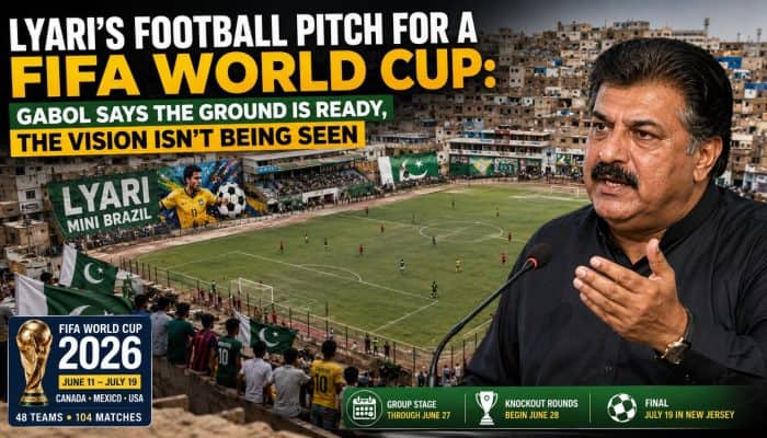 Watch: Pakistan's Lyari ready to host FIFA World Cup, claims Jameel ...