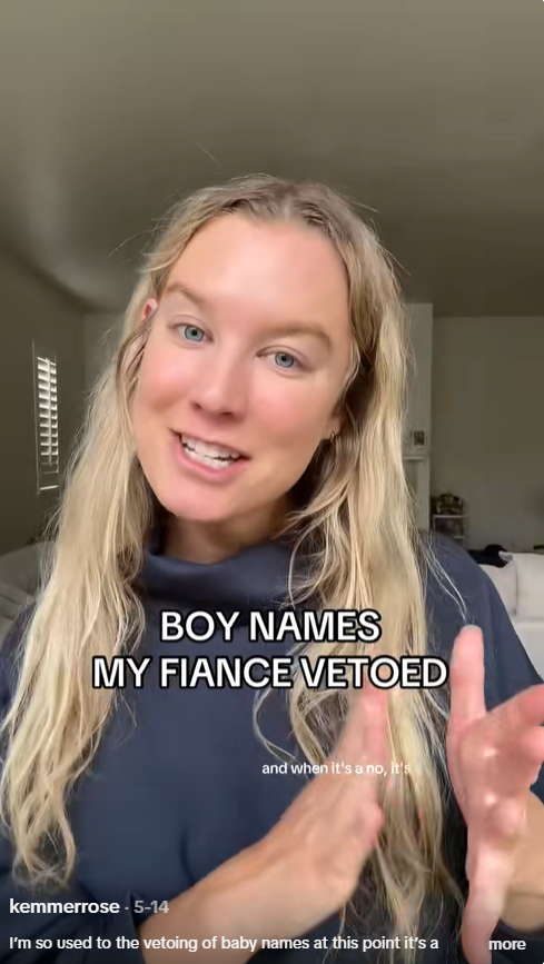 Woman shares unused baby names—not ready for harsh reaction
