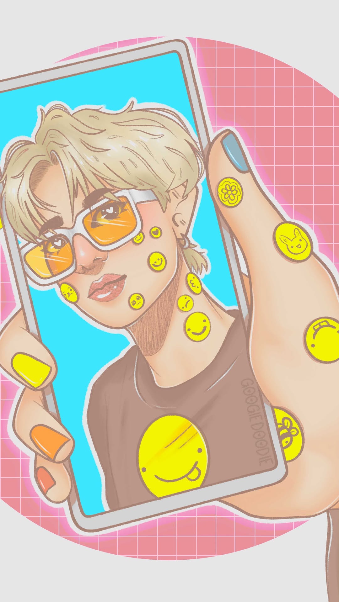 Drew this live and made a fun fake reel loving Taehyun