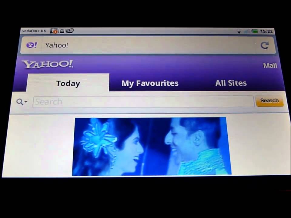 Dell Streak Android Froyo 2.2: Smooth web browsing in landscape mode