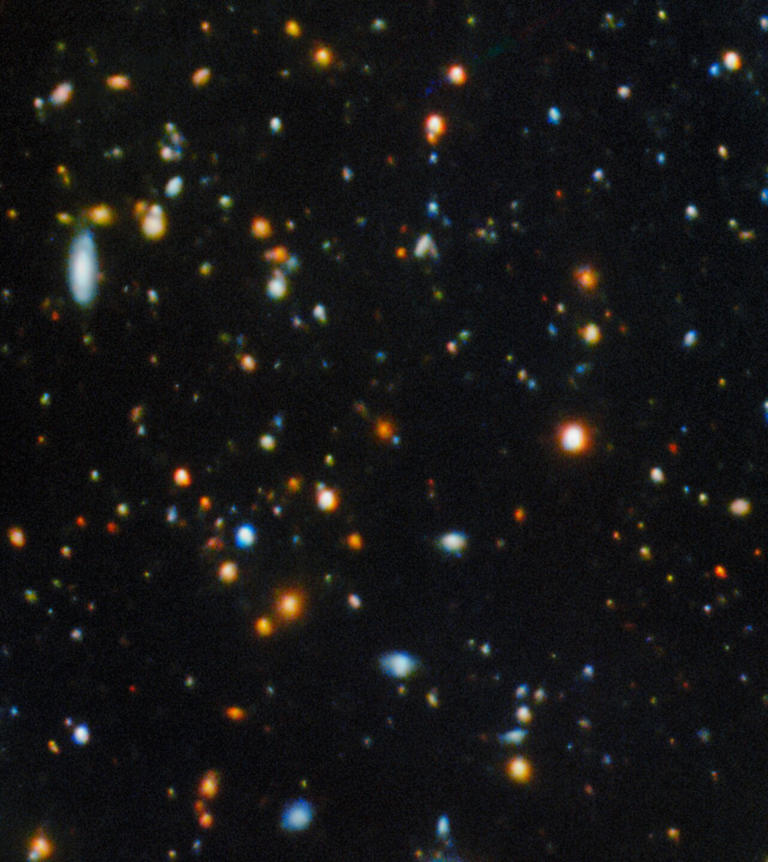 Tracing a neutrino ghost to a distant 'shadow blaster' galaxy