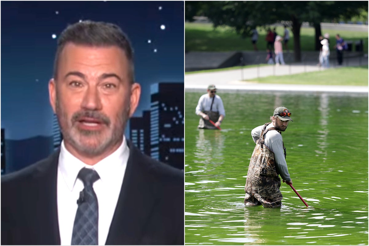 Jimmy Kimmel taunts Trump over DC’s algae-infested Reflecting Pool