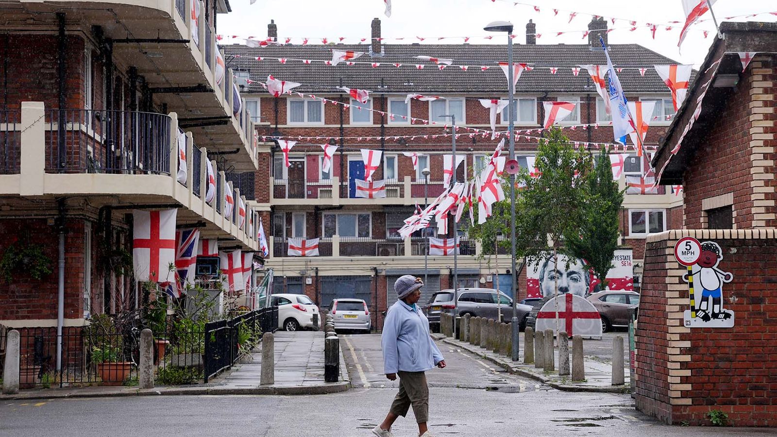 'Most patriotic estate' goes flag mad for World Cup