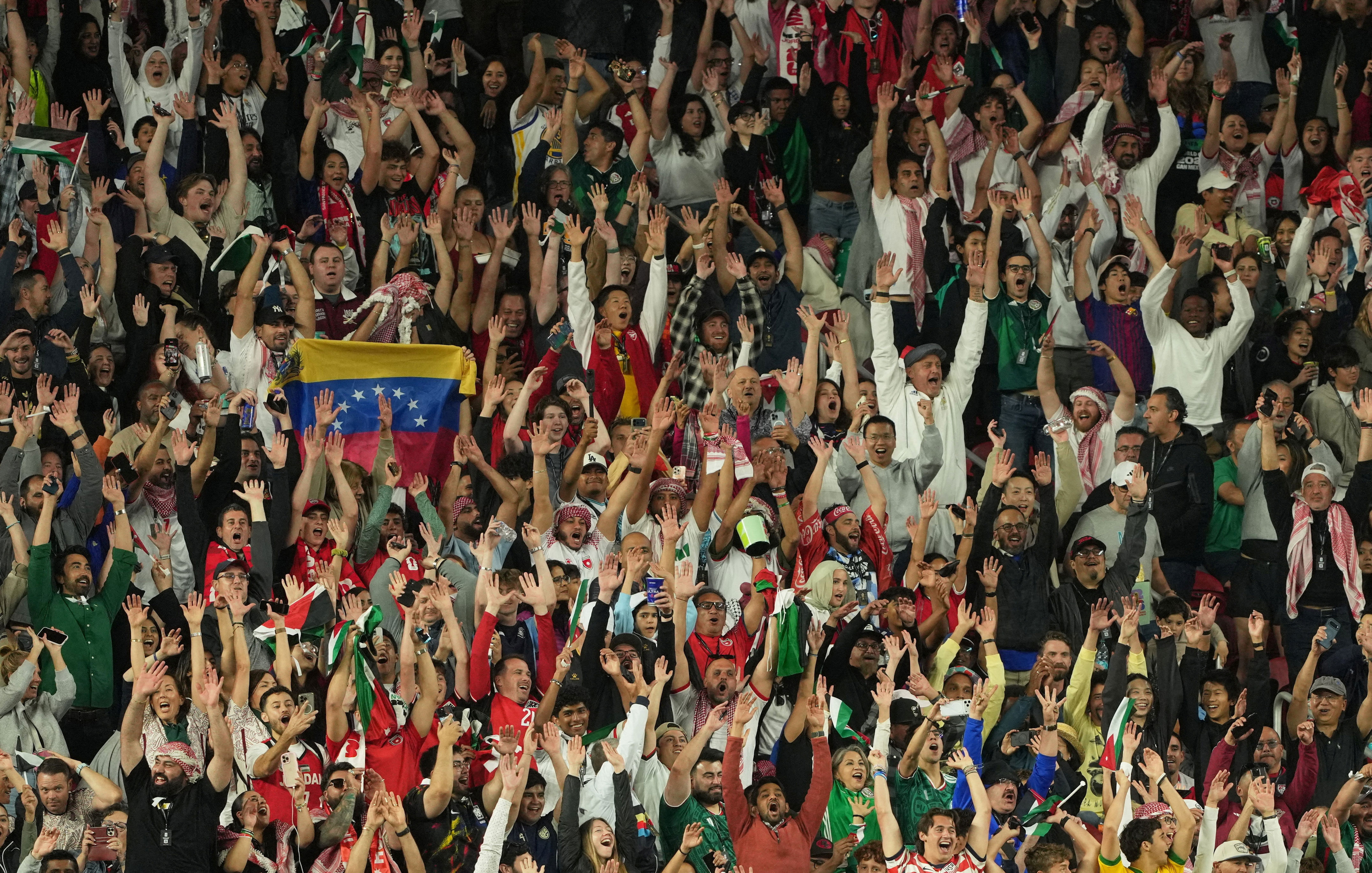Supporters gather in stadiums across North America to cheer their teams