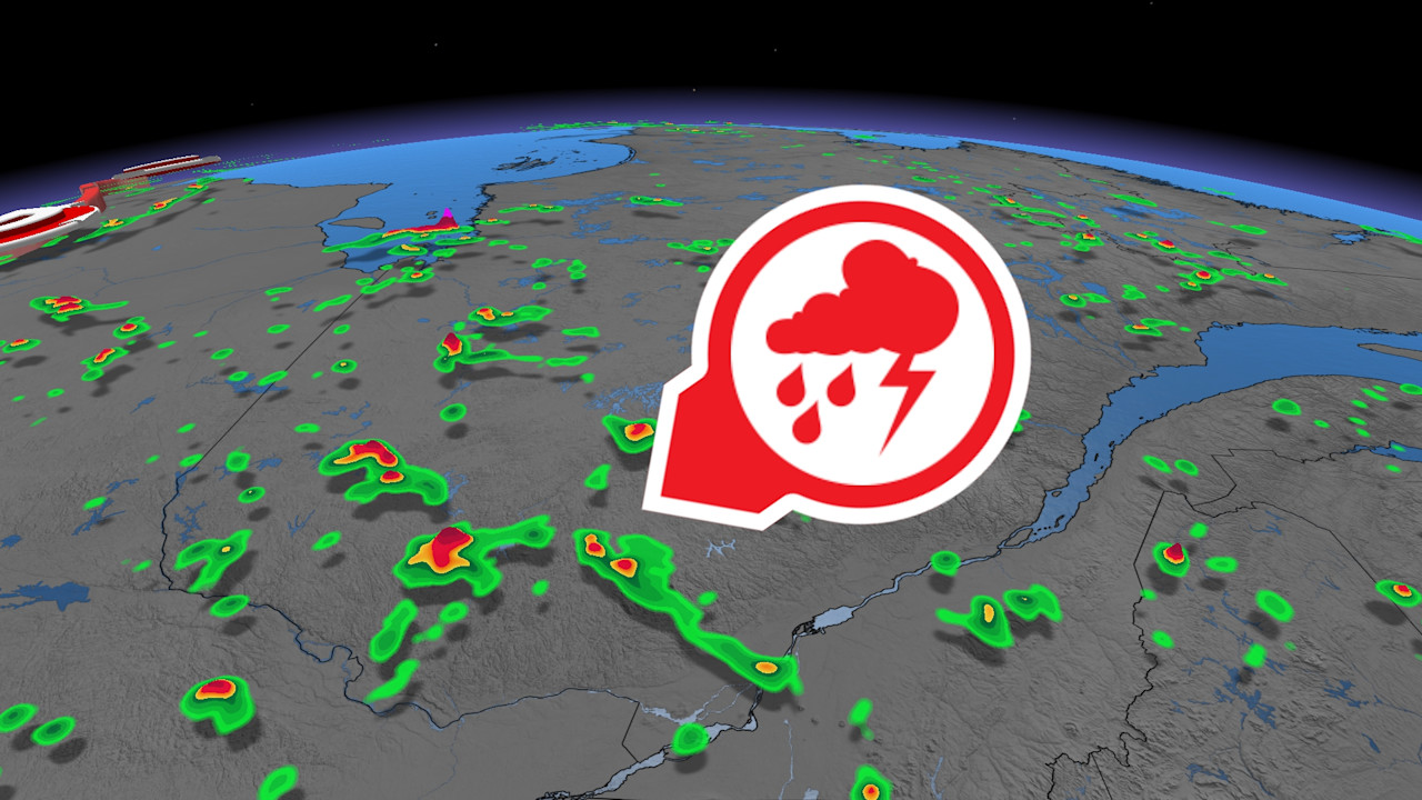 Risque d’orages mercredi : ça pourrait frapper partout au Québec