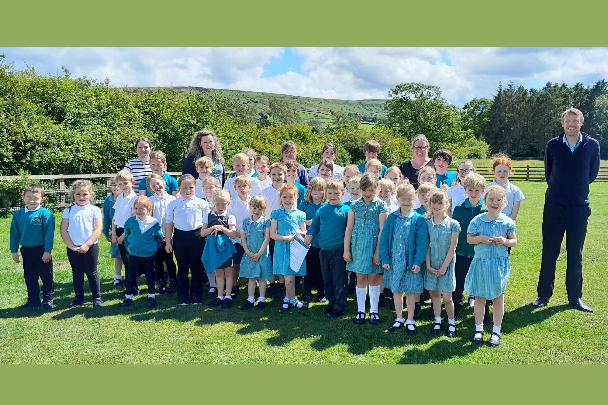 Staff and pupils at Danby School, near Whitby, delighted with Ofsted report