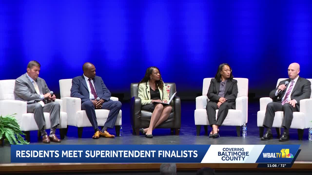 Baltimore County superintendent finalists answer forum questions