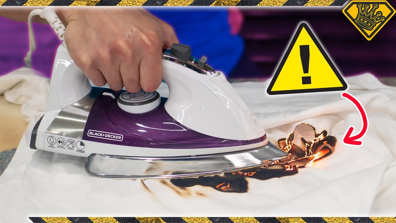 Will an iron actually burn your clothes?