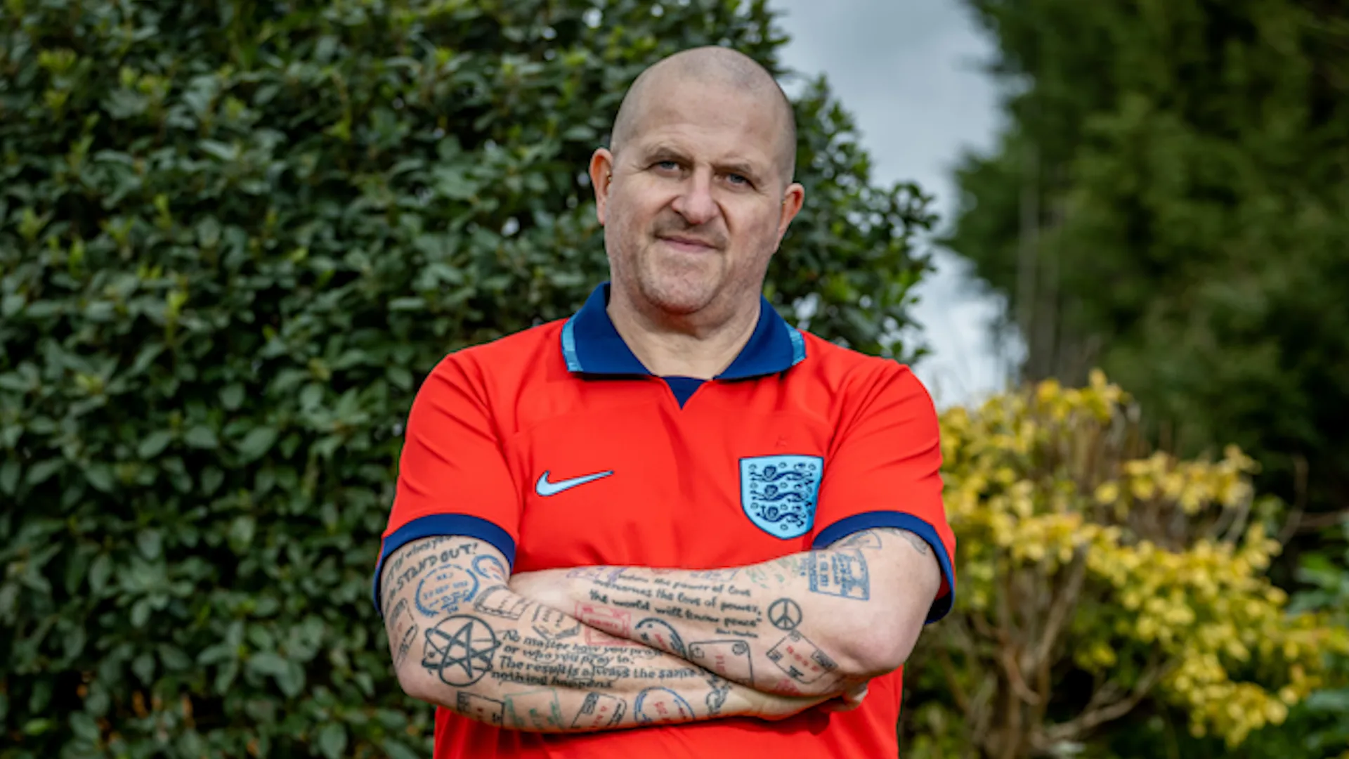 England fan tattoos 30 passport stamps on body after watching 100 Three ...