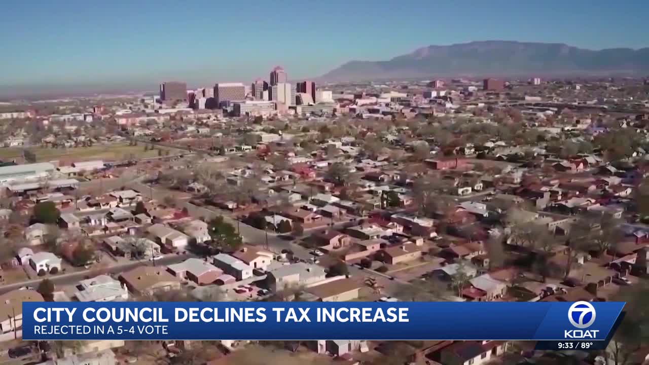 Albuquerque City Council rejects gross receipts tax increase