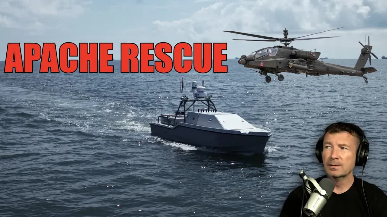 Apache down: The drone boat rescue that saved the crew