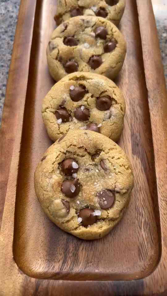Soft and gooey chocolate caramel chip cookies