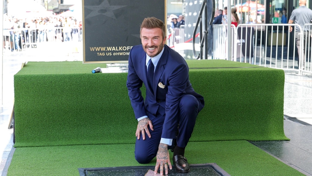 David Beckham receives Hollywood Walk of Fame star