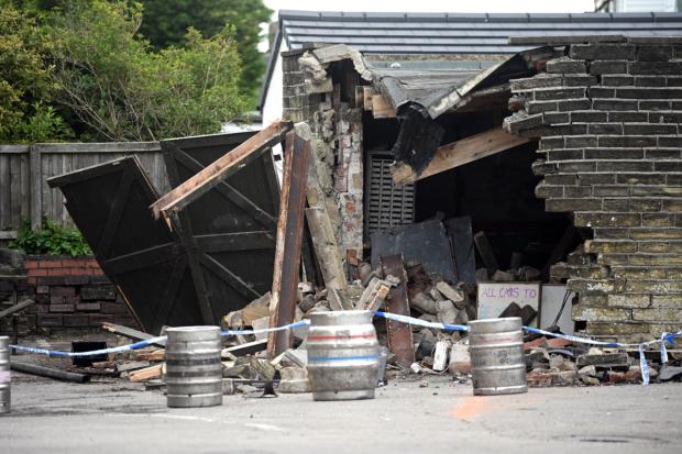 New pictures show destruction caused by car-ramming incident outside ...