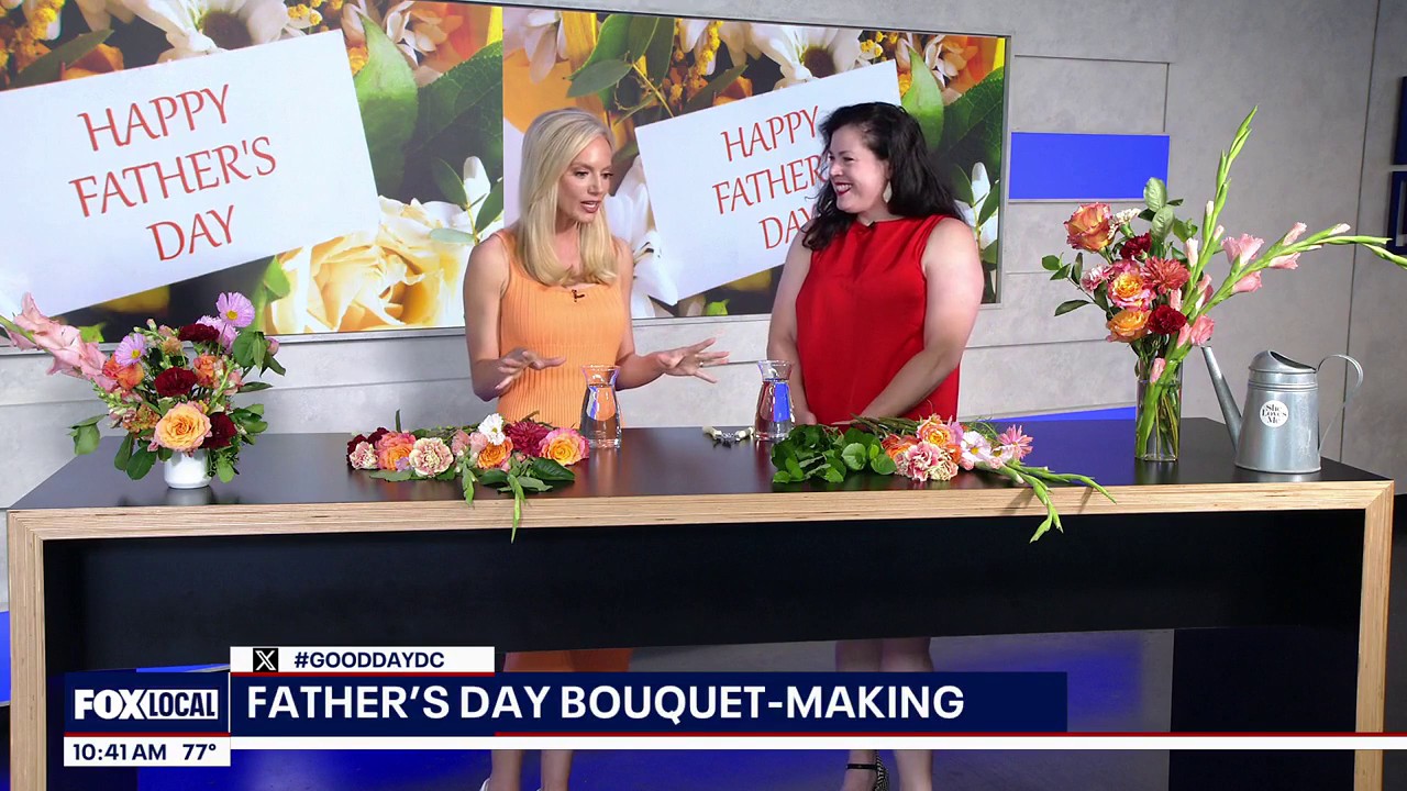 Making a bouquet for dad this Father's Day
