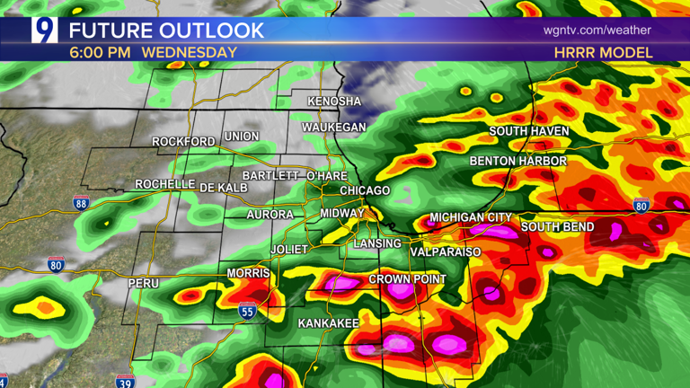 Severe weather timeline: Tracking Wednesday storm chances
