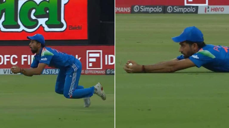 Watch: Prince Yadav's athletic catch lights up India vs Afghanistan ODI