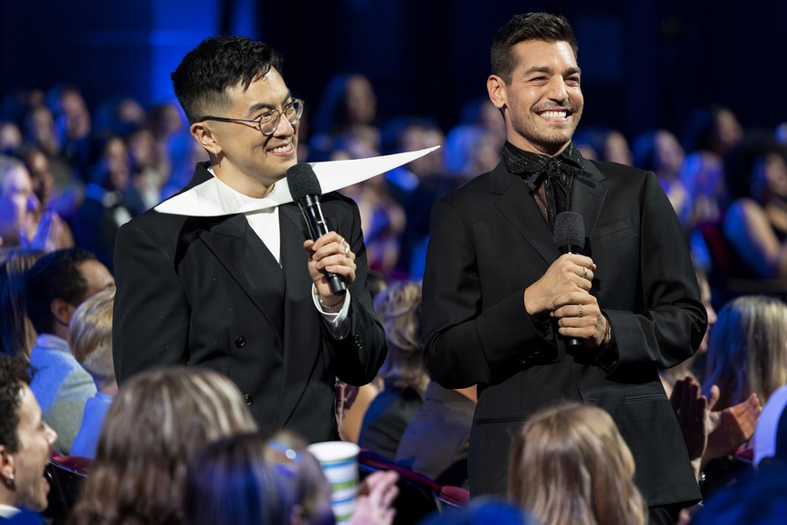 Bowen Yang & Matt Rogers dazzle at 2026 Las Culturistas Culture Awards ...