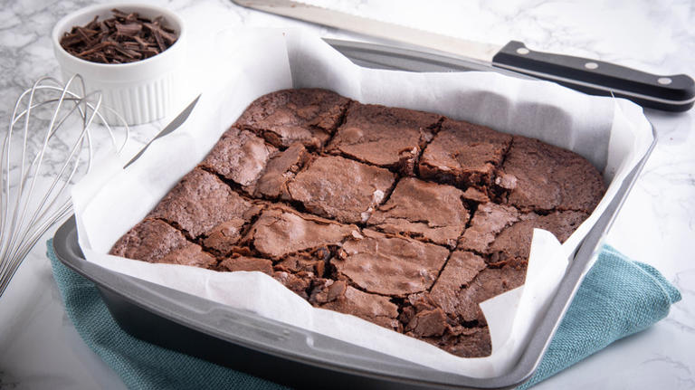 The easiest brownies you'll ever make only require 3 simple ingredients