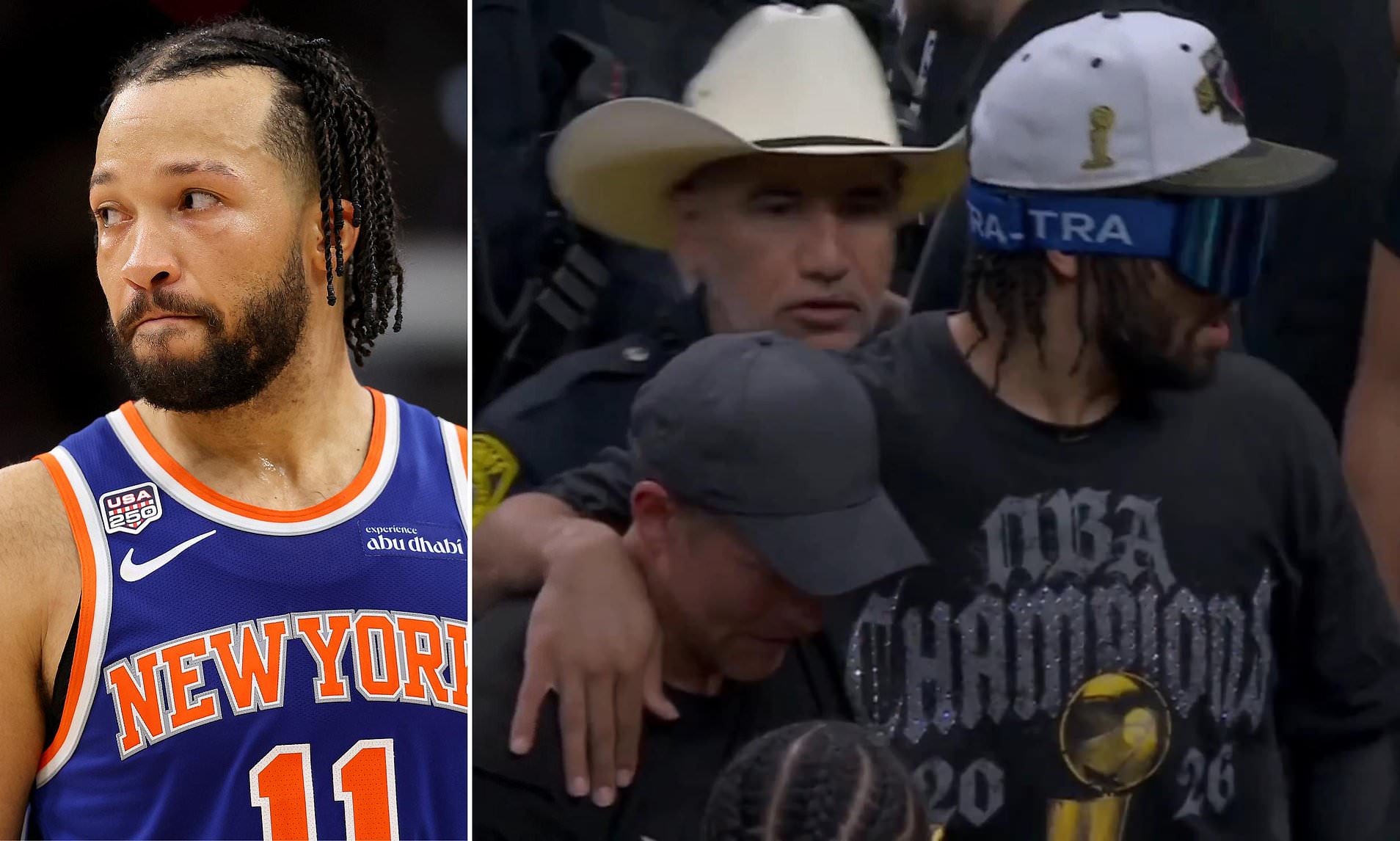 New footage shows shocking moment Texas cop pushes Jalen Brunson during ...