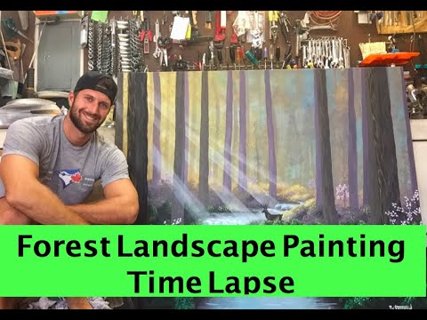 How to create a scenic forest art