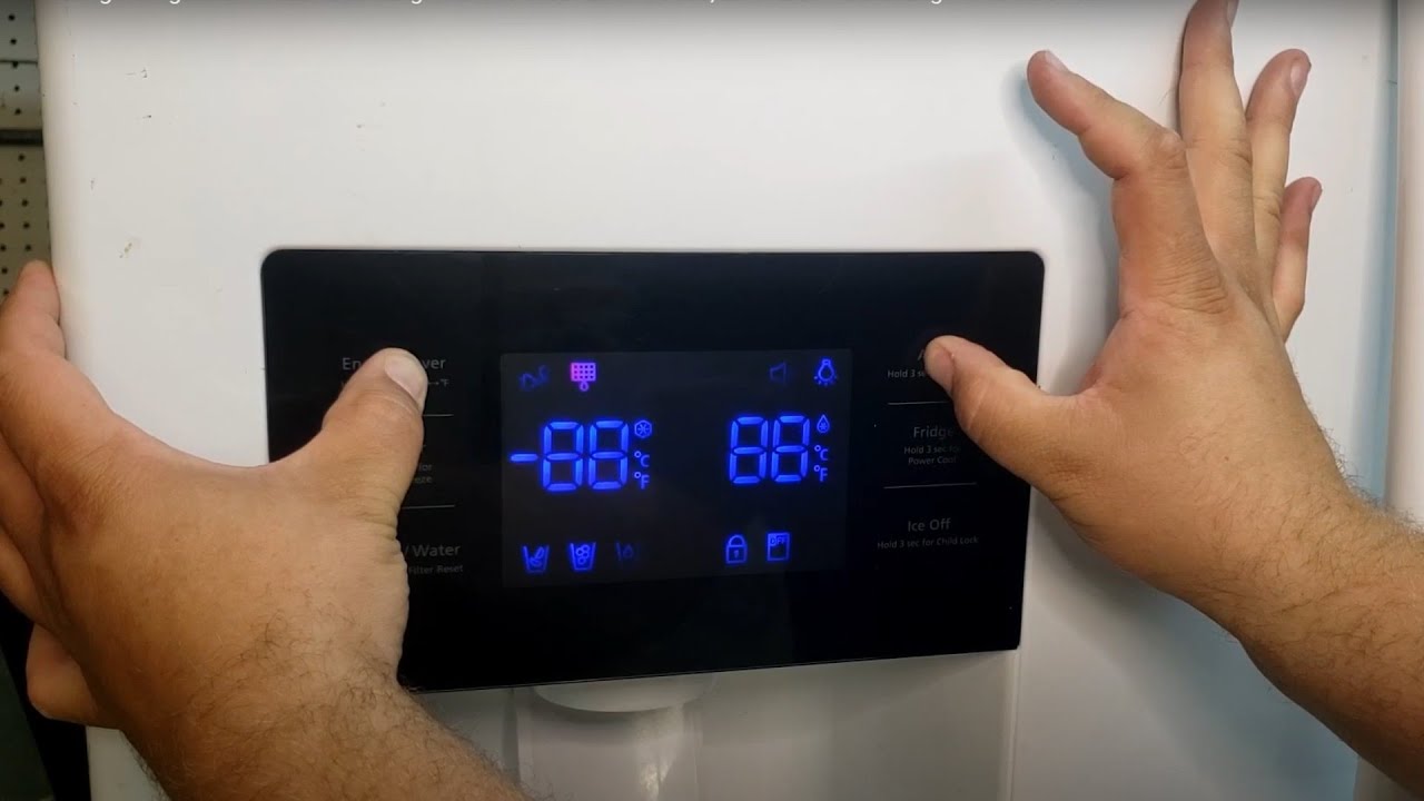 Samsung refrigerator error codes - how to clear them and run forced defrost