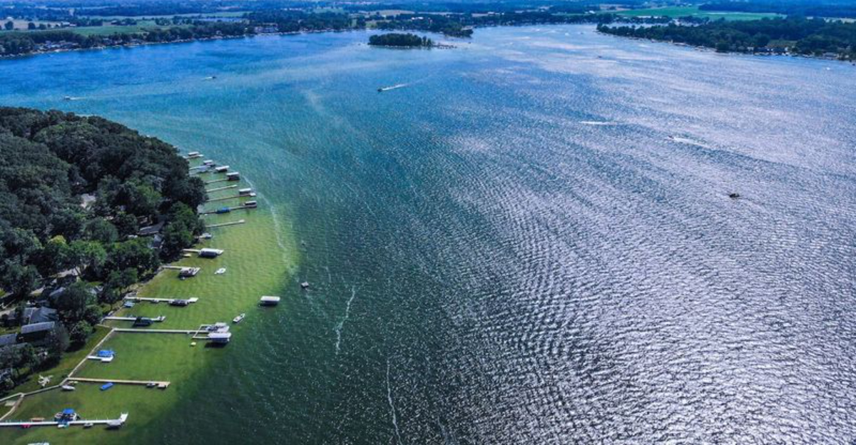 This pristine, spring-fed lake in Indiana has crystal-clear water ...
