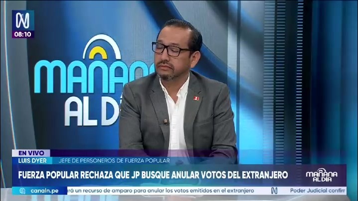Luis Dyer acusa a Juntos por el Perú de dilatar resultados electorales