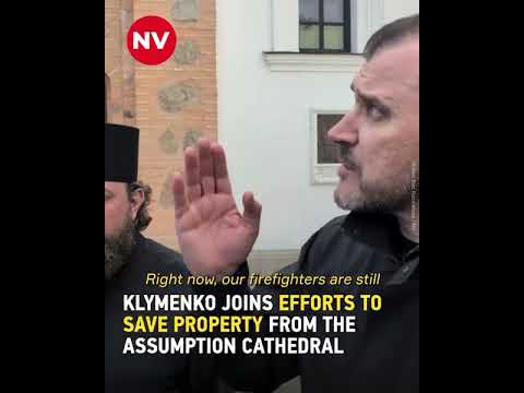 Ukraine interior minister joins recovery at damaged cathedral