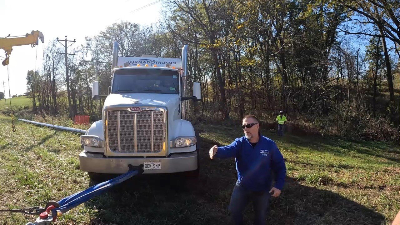 Truck stuck in the mud