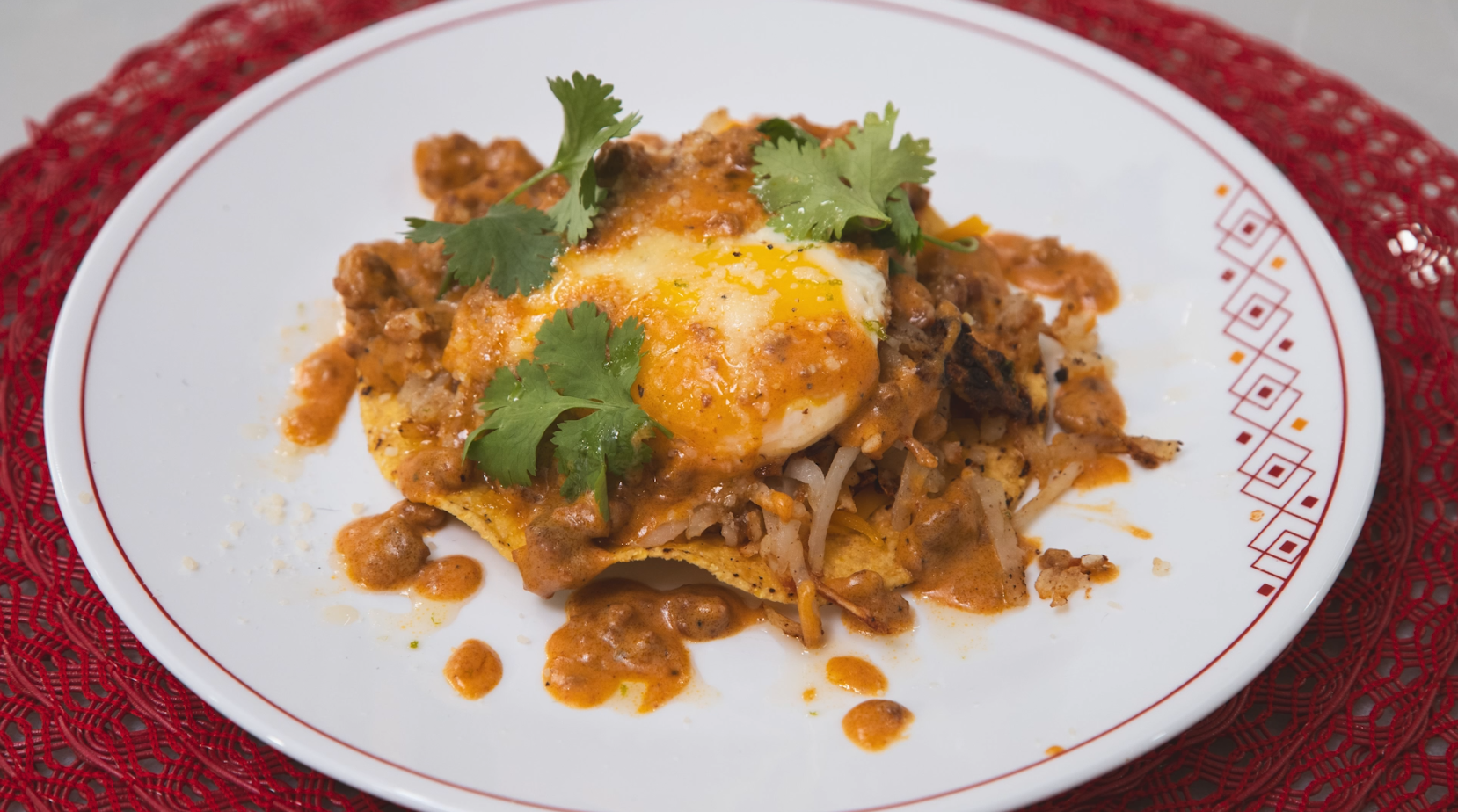 Breakfast tostadas with chorizo gravy with Smith's chef Jeff