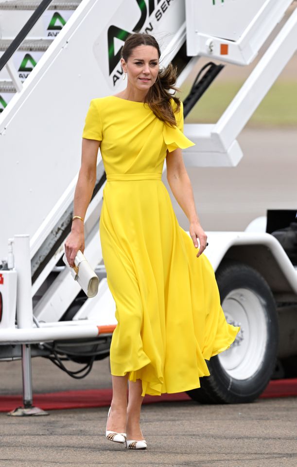 Kate Middleton rewears favorite radiant yellow dress for coordinated ...