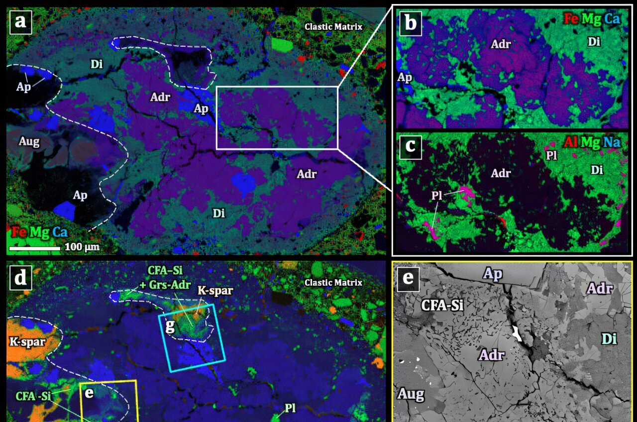 Mineral garnet discovered in Mars meteorite may reveal how the red ...