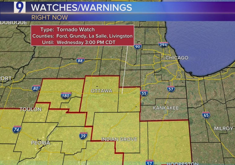 Midday forecast: 1st round of storms moving through Chicagoland, 2nd ...