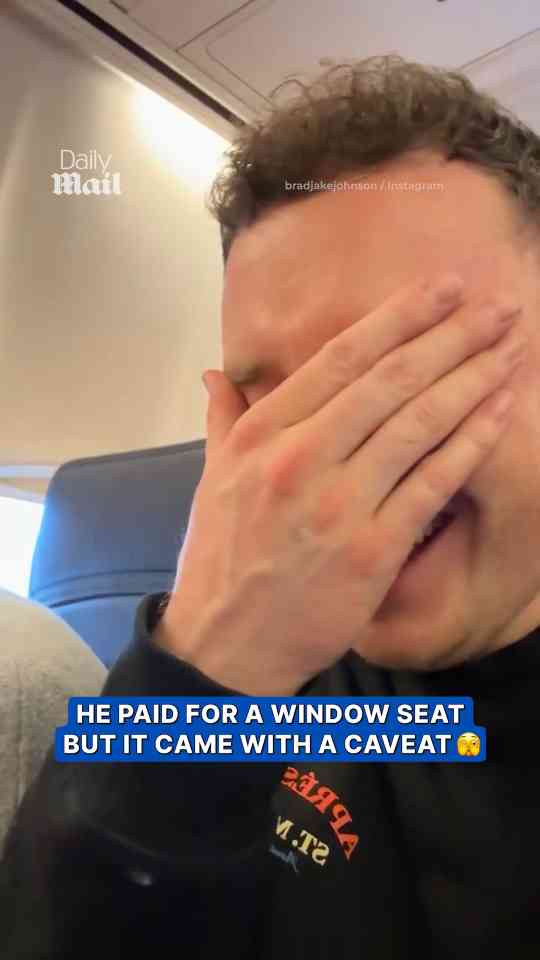 Passenger's window seat comes with unexpected view