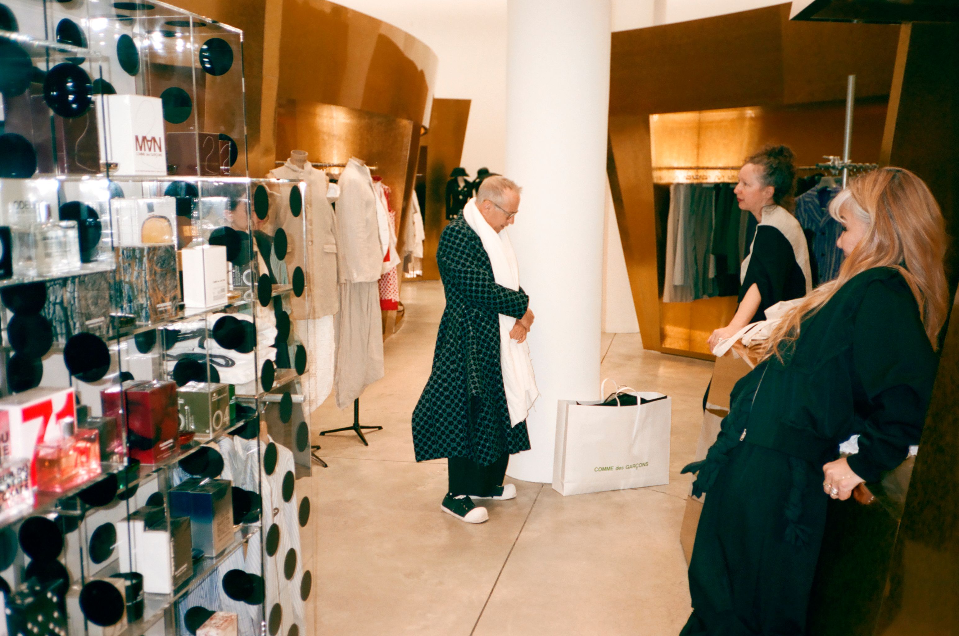 At the altar of Comme des Garçons with David Sedaris