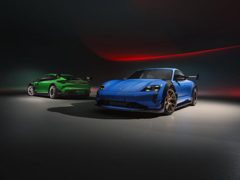 The 2027 Porsche Taycan gains E-Shift, NACS charging, and a 105 kWh ...