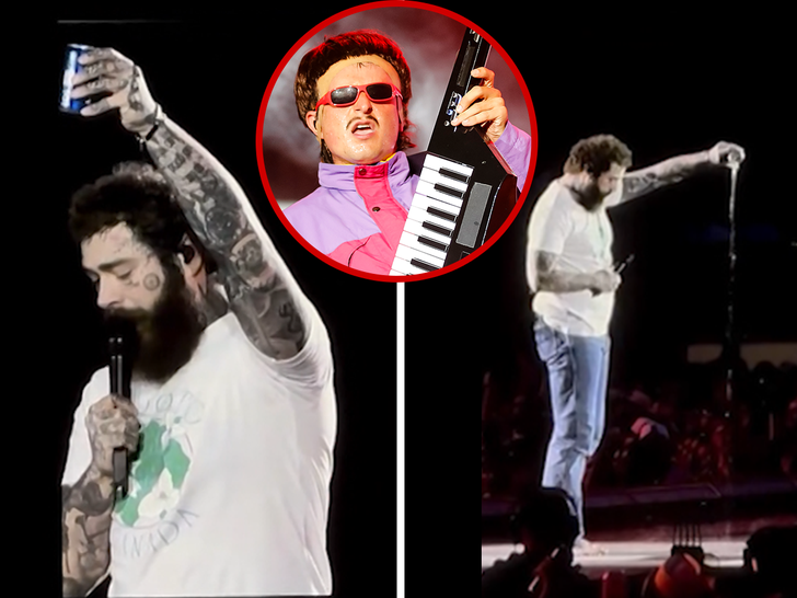 Post Malone dedicates concert to Oliver Tree, pours out beer for him