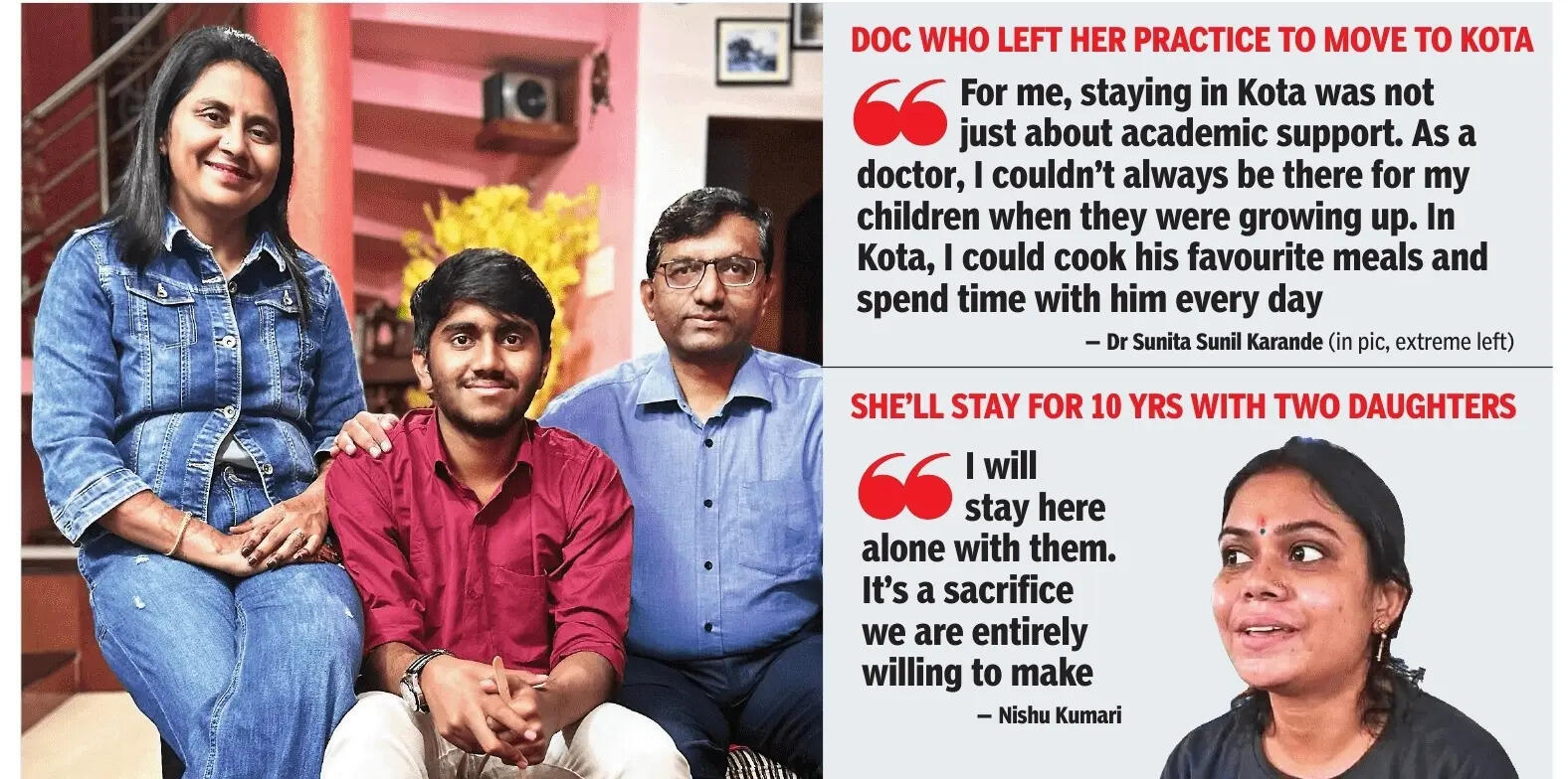 Kota’s other aspirants: Parents who put their lives on hold