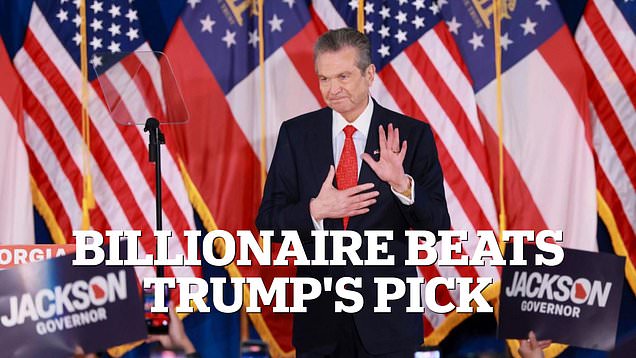 Billionaire Rick Jackson beats Trump's governor pick in Georgia