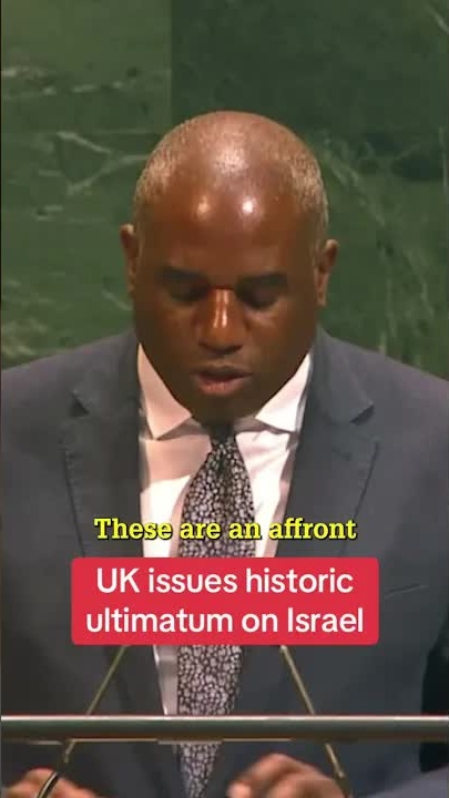 UK issues historic ultimatum on Israel #themirror #politics #news