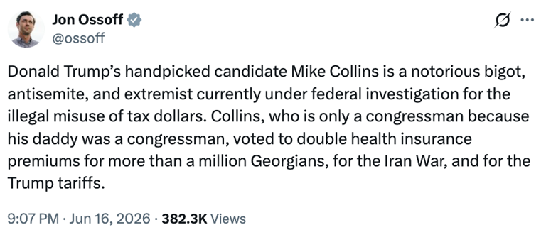 Trump gets burned again in Georgia Republican primary