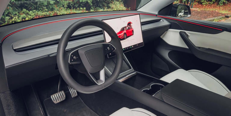 View interior photos of the 2026 Tesla Model Y Performance