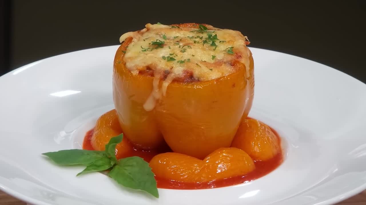 Ratatouille-stuffed bell peppers: A kitchen classic
