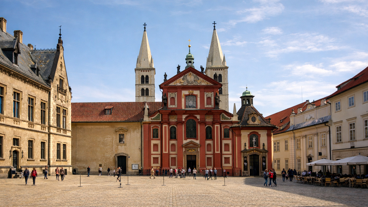 Have you seen Prague Castle’s courtyard like this?