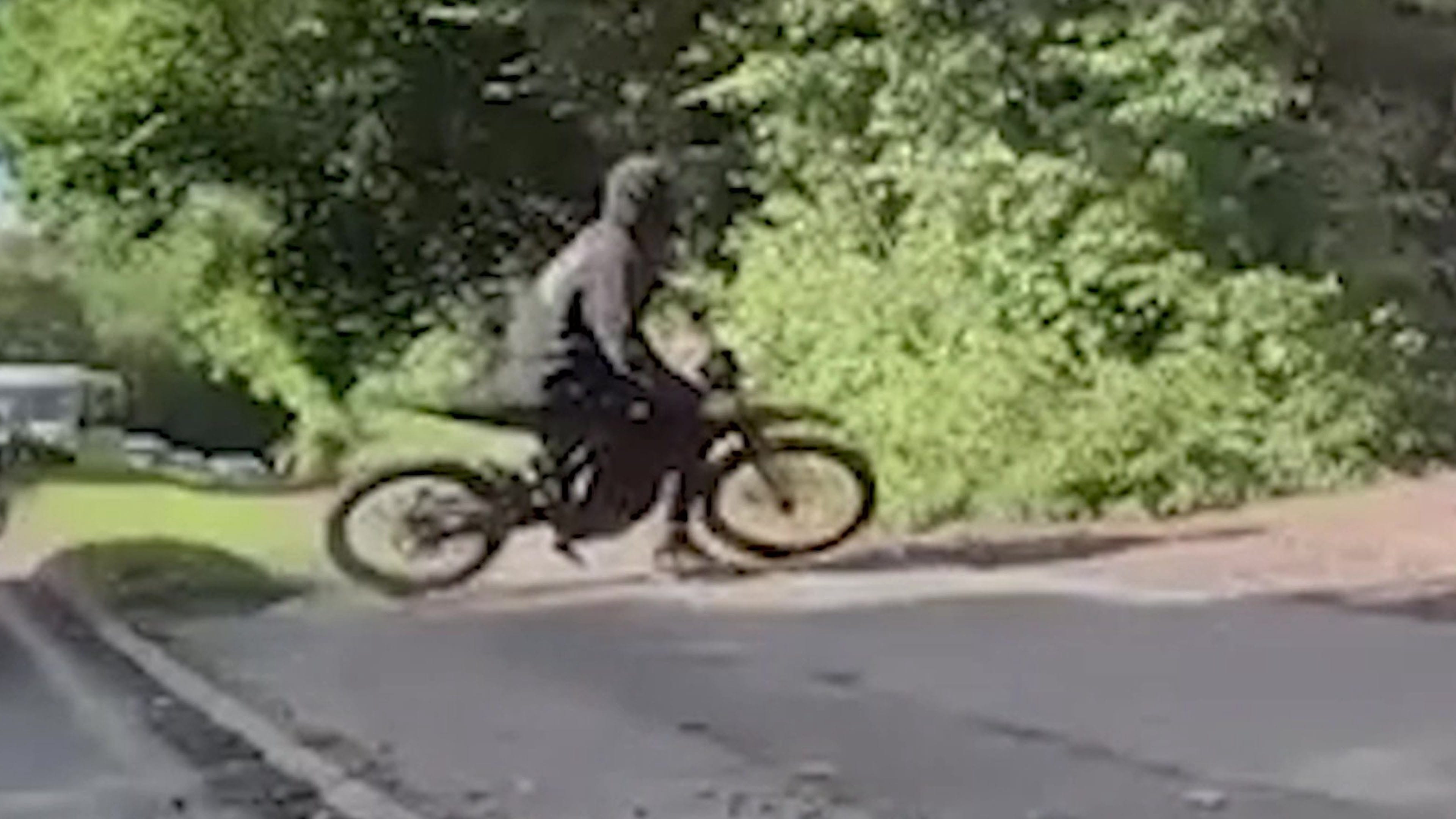 Hunt for masked e-bike rider after near miss - as UK city calls for ...