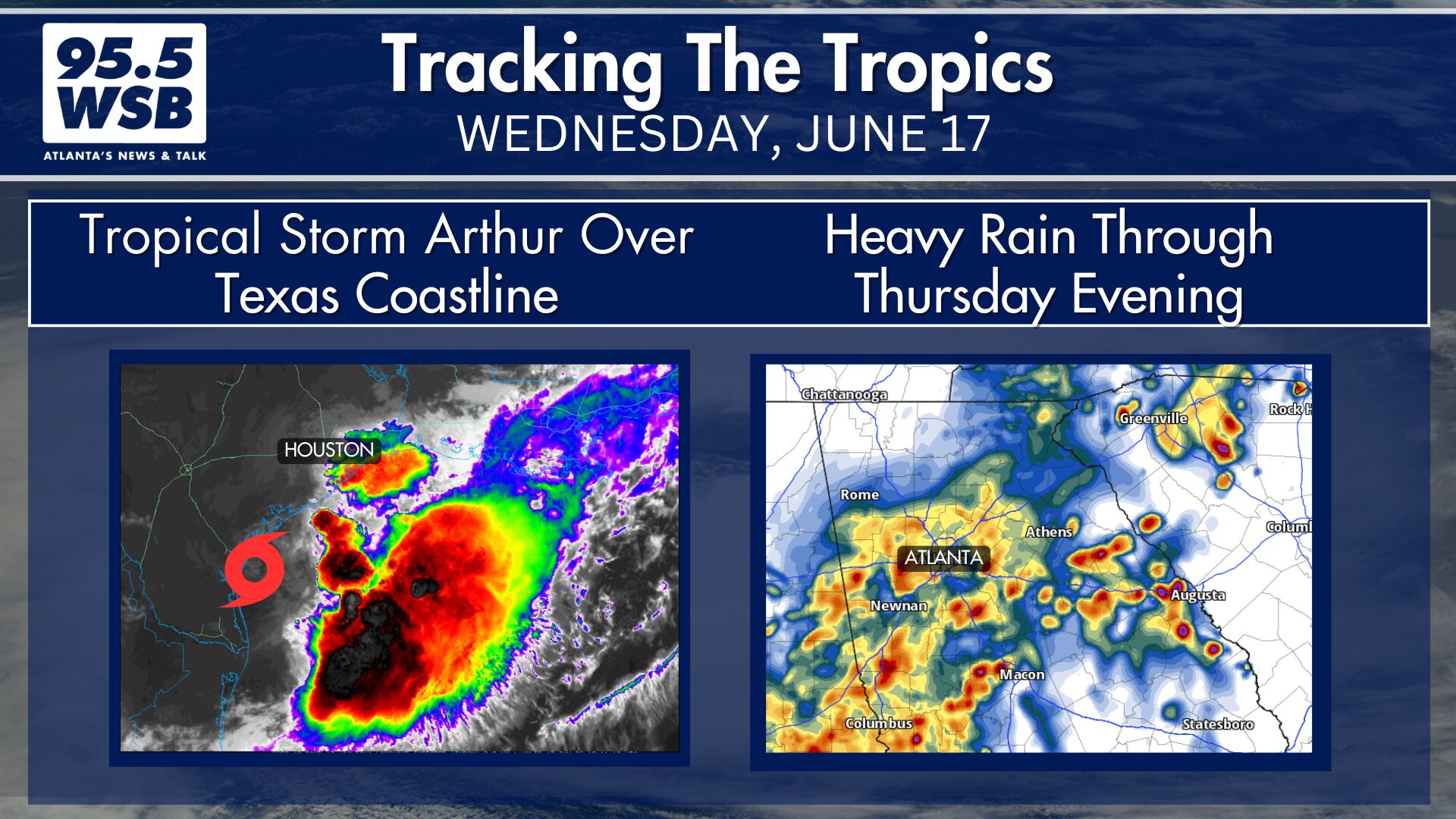 Tropical Storm Arthur forms over Texas, will bring heavy rain, gusty ...