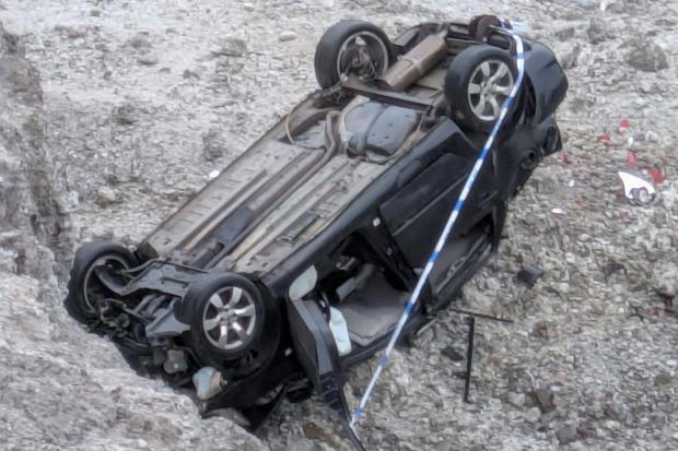 Cumbria Police respond to report after car rolled off cliff face in ...