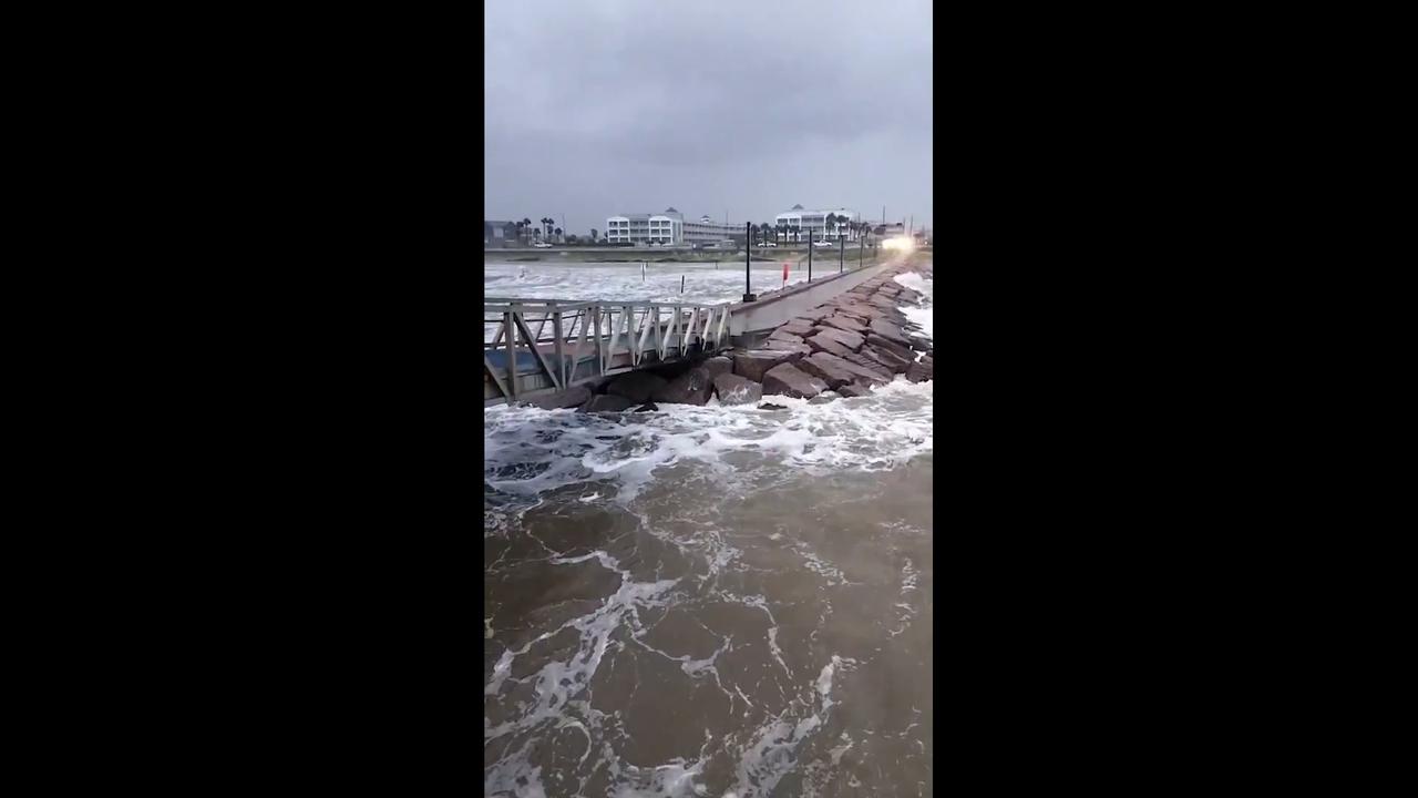 US: Waves pound Galveston coast as first tropical cyclone of season ...